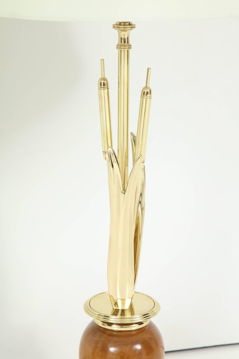 Pair of Cat Tail Lamps For Sale at 1stDibs