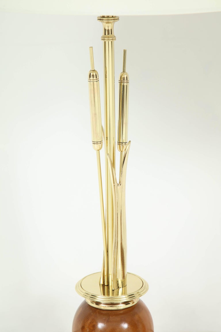 Pair of Cat Tail Lamps For Sale at 1stDibs