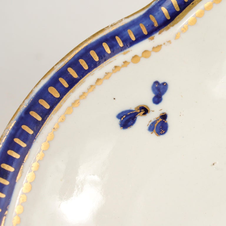 Pair of Caughley Salopian English Porcelain Shapes Plates or Dishes For ...