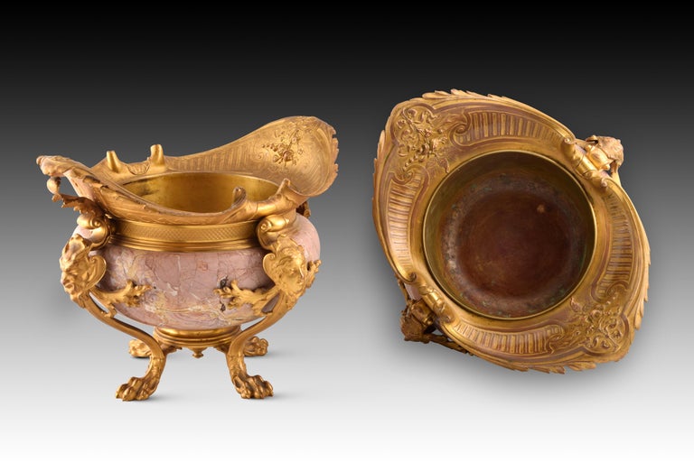 Pair of Centerpieces. Ormolu, Marble. France, Late 19th Century For ...