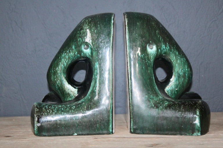 Pair of Ceramic Desk Accessories For Sale at 1stDibs