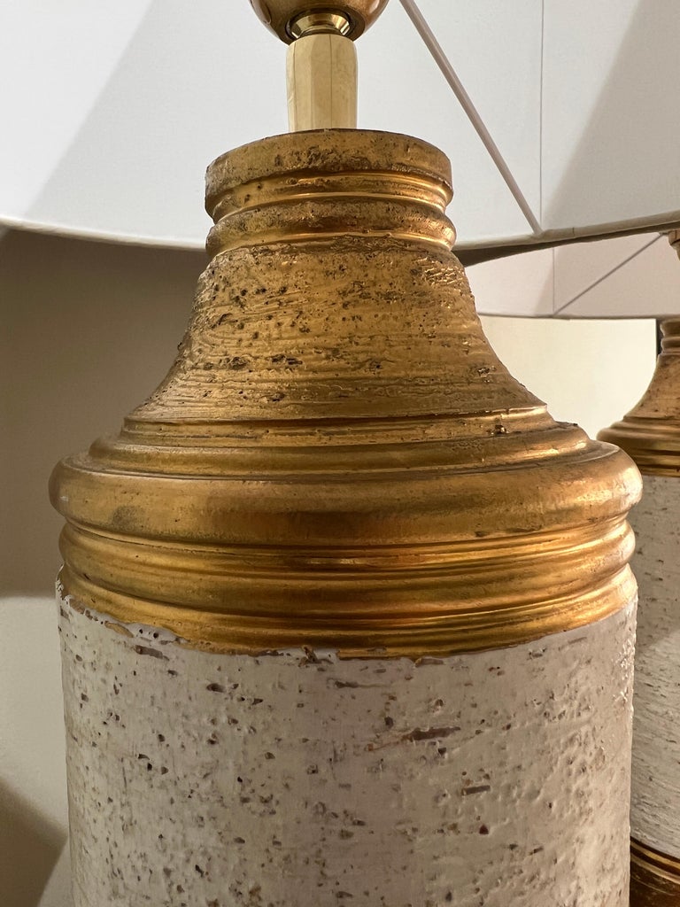 Pair of Ceramic Lamps Bitossi for Bergboms, Sweden, circa 1960 For Sale ...