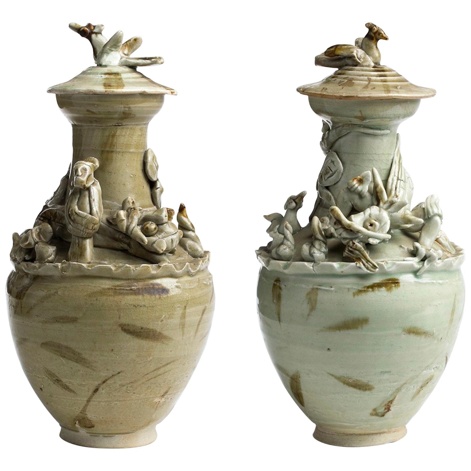 Pair of Ceramic Urns, Song Dinasty, China, 10th/12th Century at 1stDibs ...