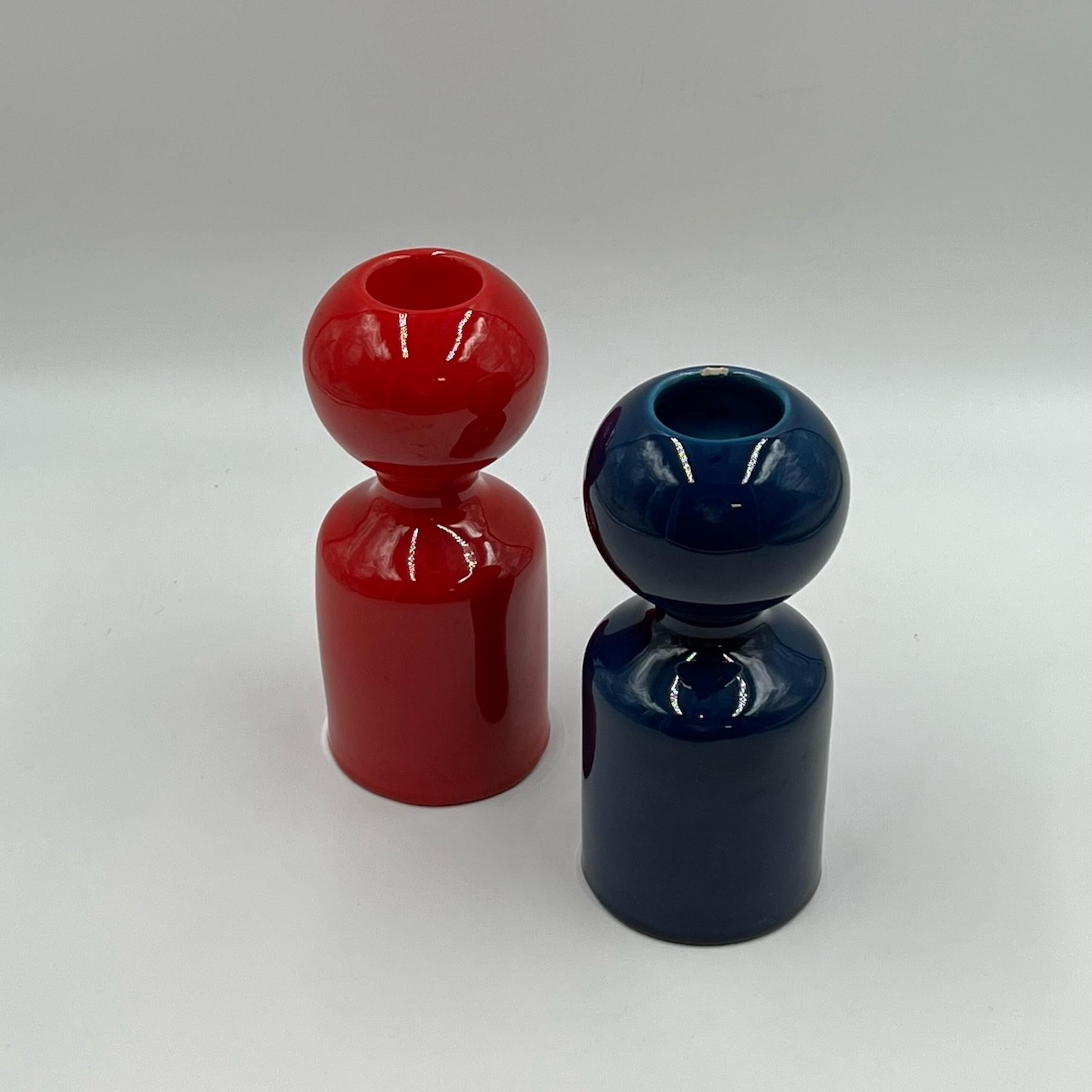 Pair of Ceramic Vases / Candle Holders by Liisi Beckmann for ...