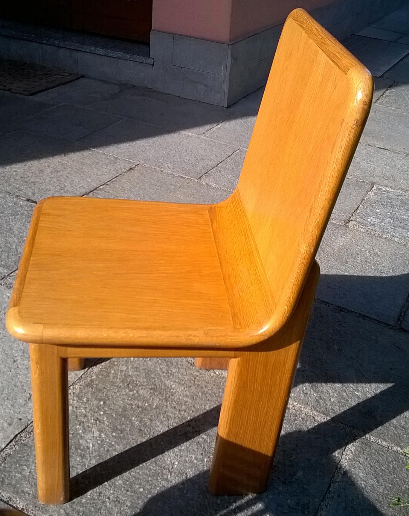 Pair of Chairs Architect Angiolo Mazzoni For Sale at 1stDibs