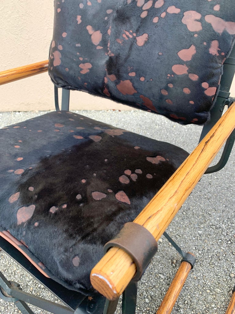 Pair of Chairs by Cleo Baldon for Terra Furniture, Hide on Upholstery ...
