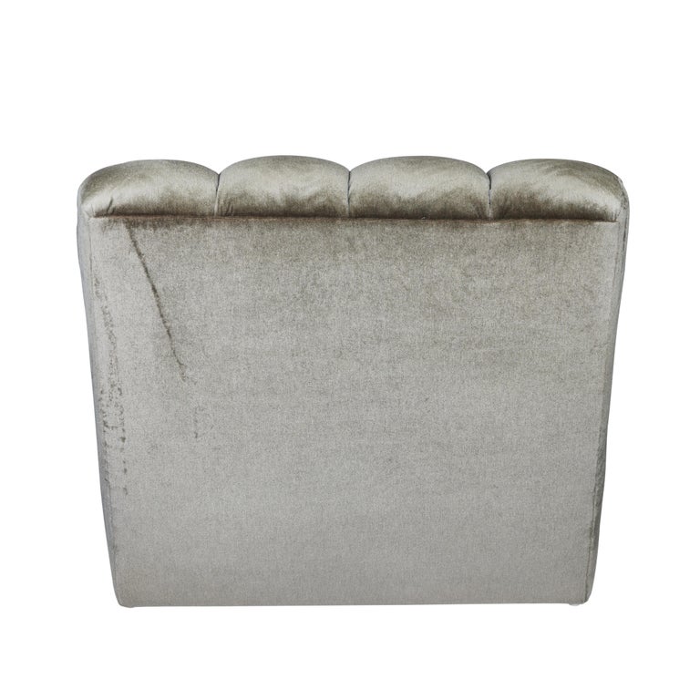 Pair of Channel Tufted Lounge Chairs by Steve Chase For Sale at 1stDibs