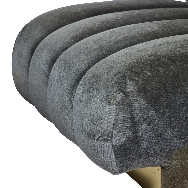 Pair of Channel Tufted Lounge Chairs by Steve Chase For Sale at 1stDibs