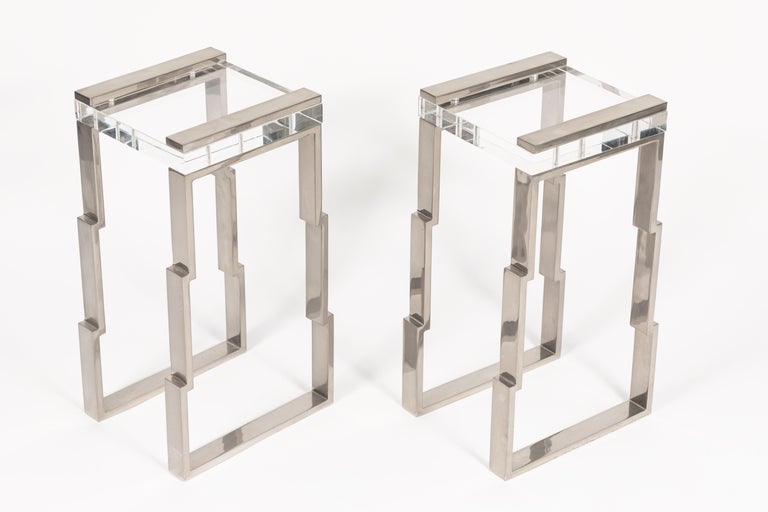 Pair of Charles Hollis Jones Side Tables For Sale at 1stDibs