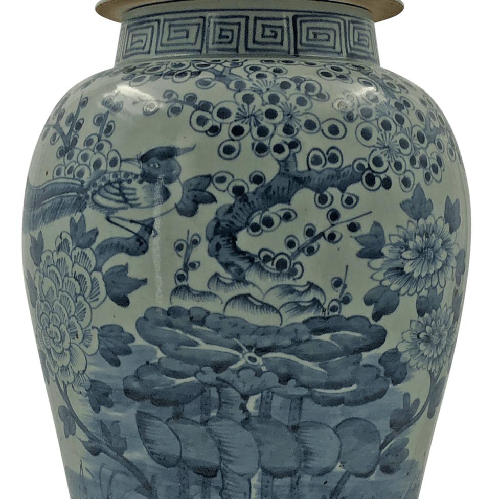 Pair of Chinese Blossom Temple Jars at 1stDibs