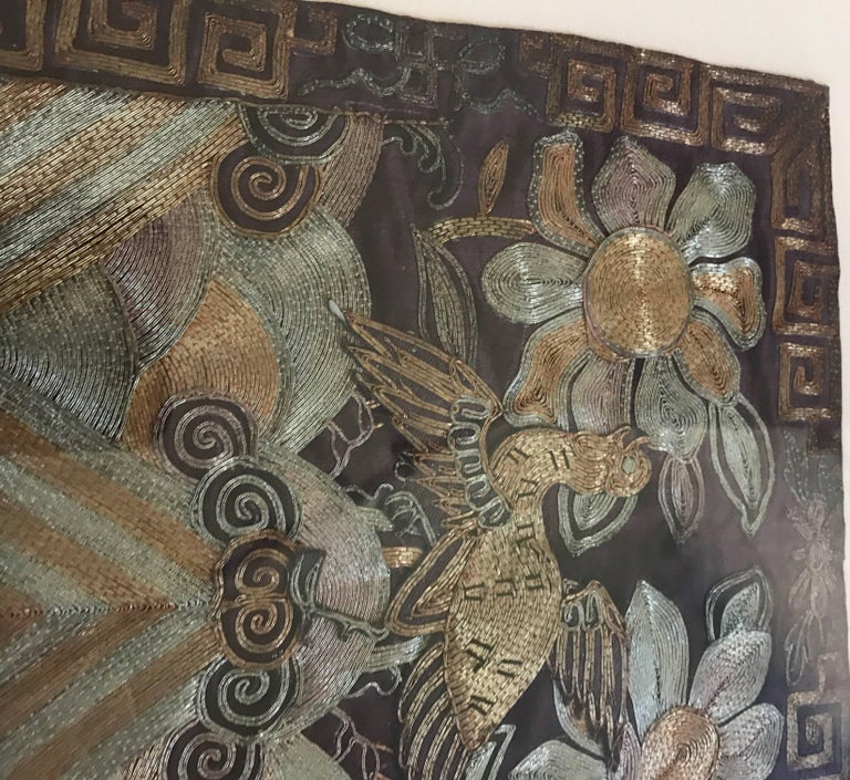 Pair of Chinese Embroidery Mandarin Duck Civil Rank Badges at 1stDibs