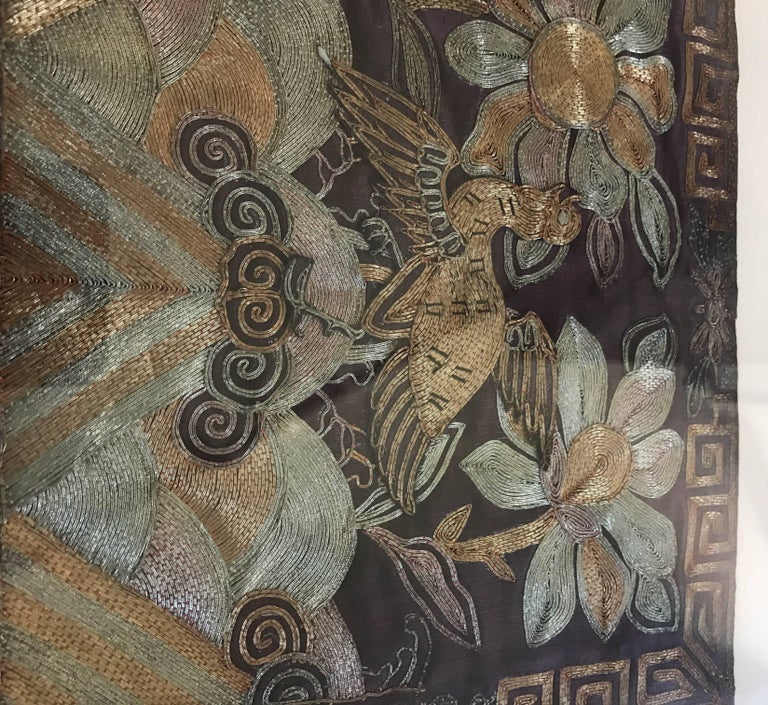 Pair of Chinese Embroidery Mandarin Duck Civil Rank Badges at 1stDibs