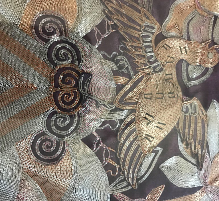 Pair of Chinese Embroidery Mandarin Duck Civil Rank Badges at 1stDibs