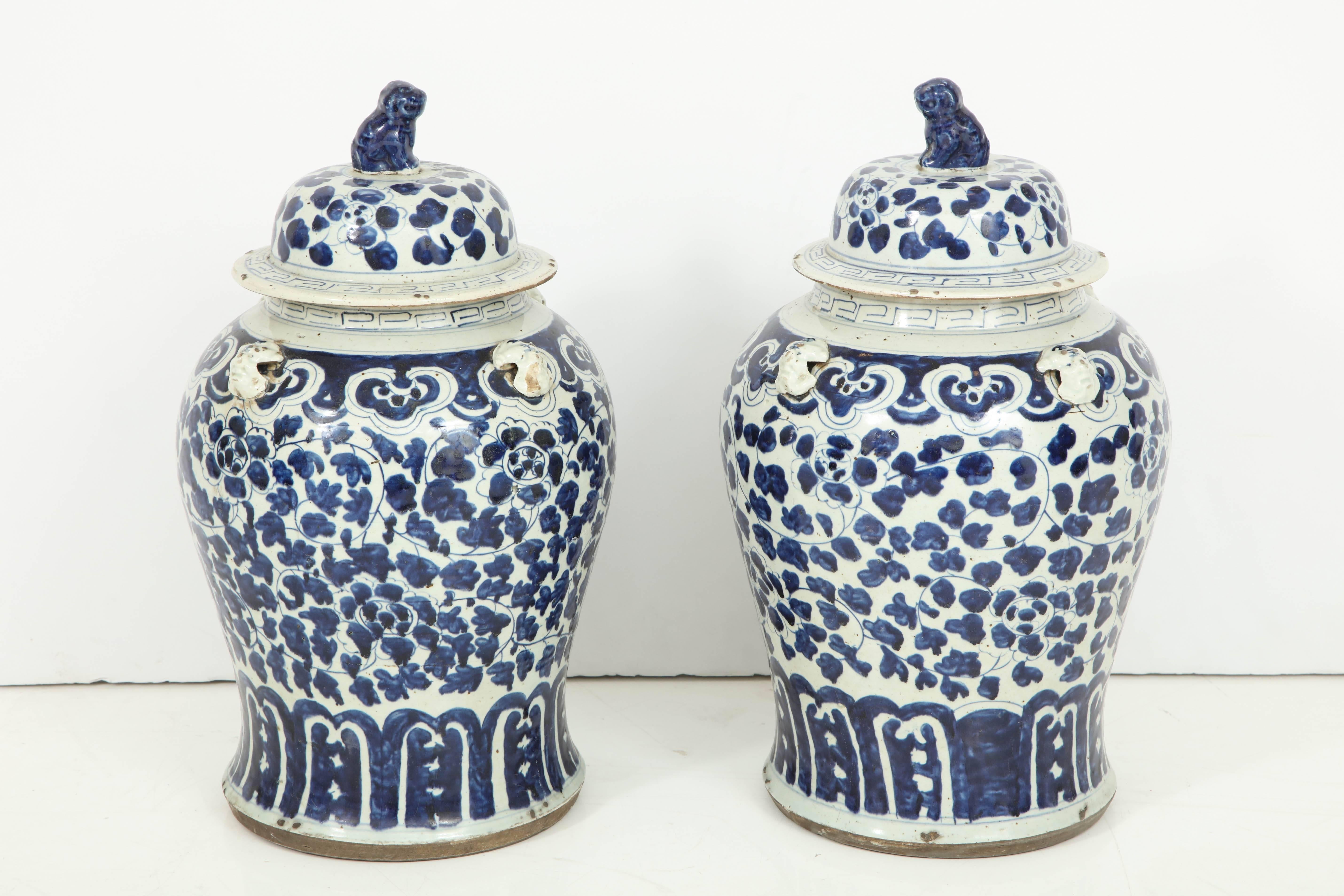 Pair of Chinese Export Jars with Lids at 1stDibs | chinese jars with lids