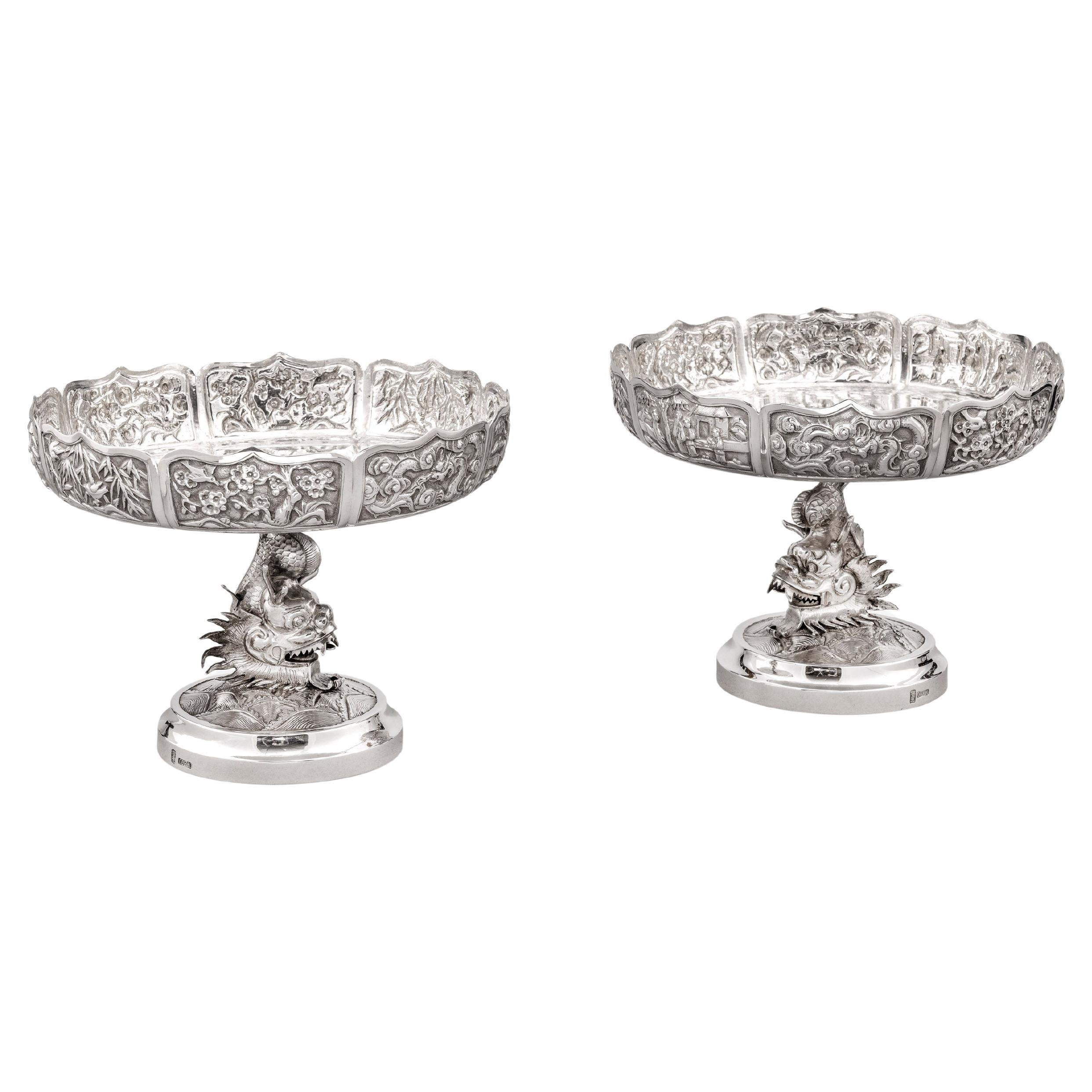 Silver Inlay Islamic Brass Water Bowl with Incised Inscriptions, 16th ...