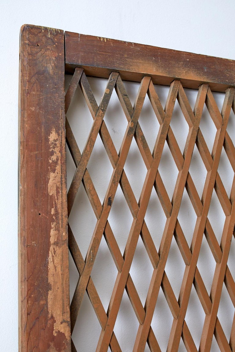 Pair of Chinese Geometric Lattice Window Panels For Sale at 1stDibs ...
