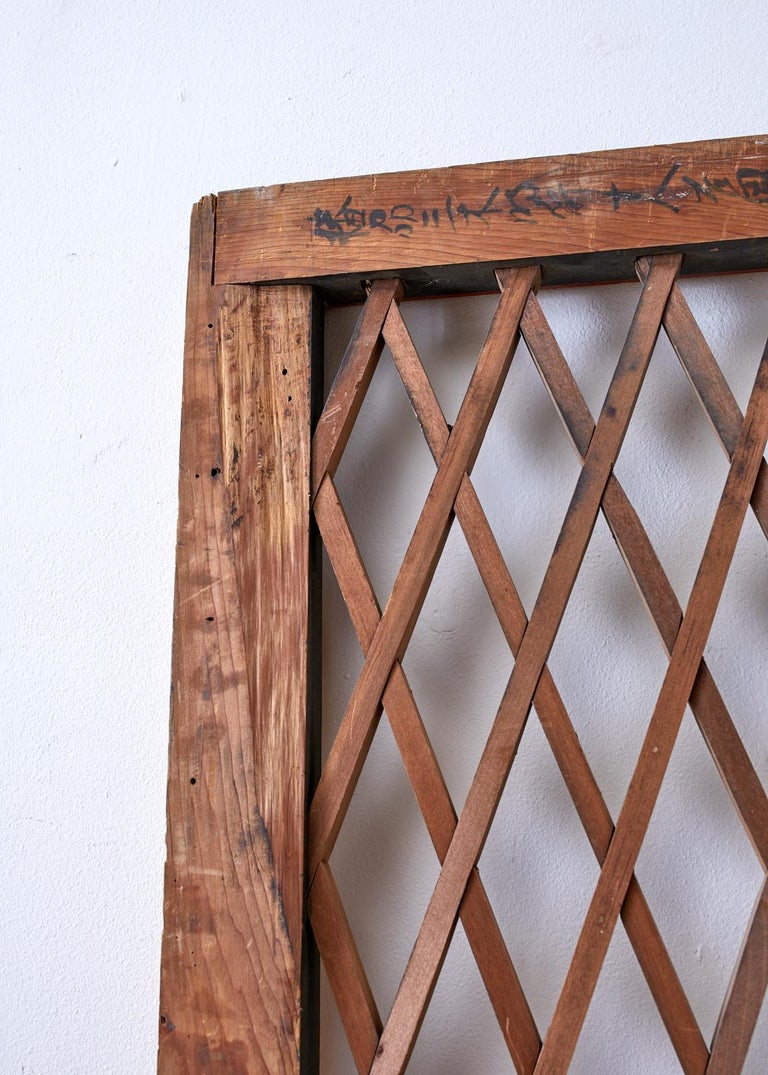 Pair of Chinese Geometric Lattice Window Panels For Sale at 1stDibs ...