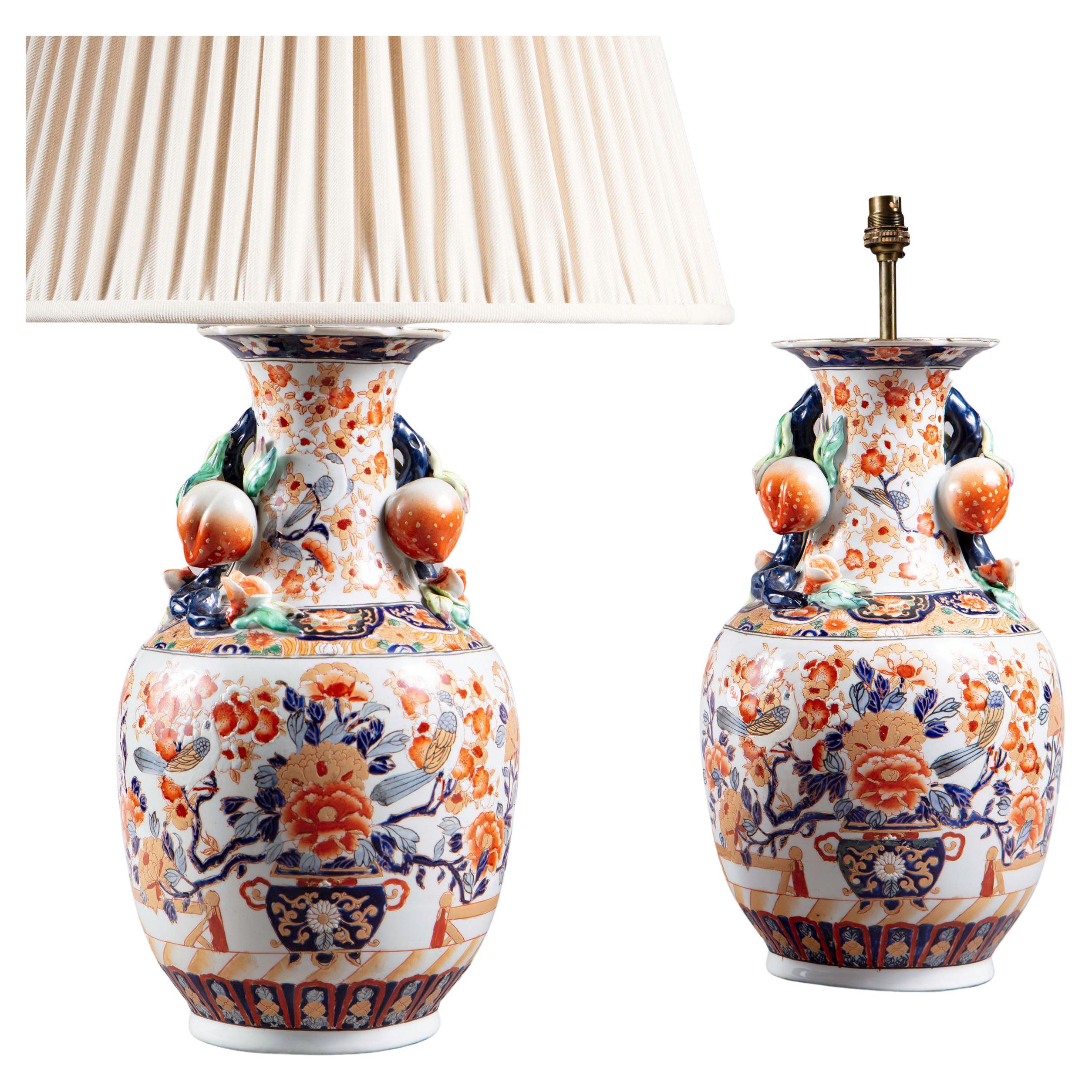 A rare pair of Mexican Talavera Albarello jars, mounted as lamps at 1stDibs