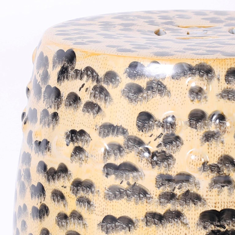 Pair of Chinese Leopard Garden Seats at 1stDibs