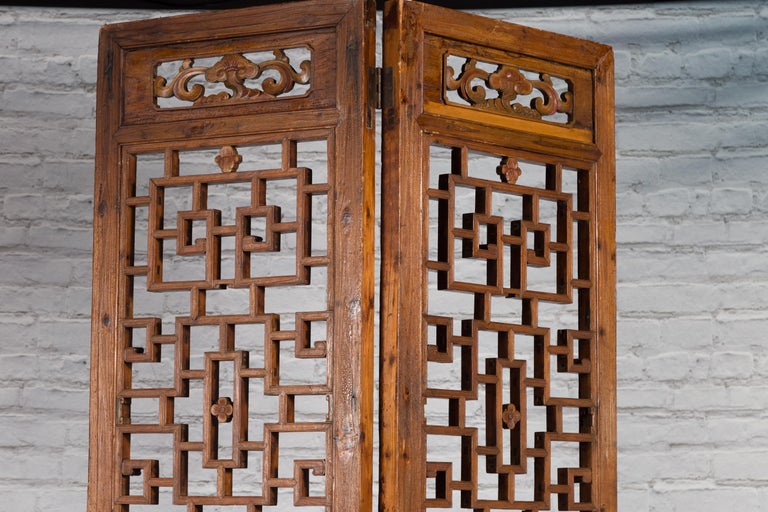 Pair of Chinese Qing Dynasty 19th Century Architectural Panels with ...