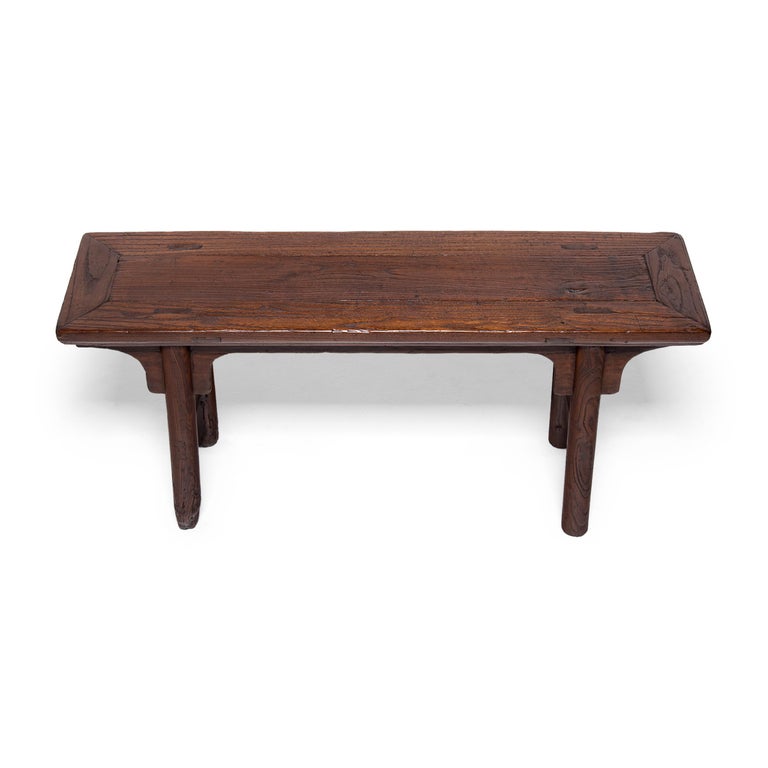 Pair of Chinese Round Leg Courtyard Benches, circa 1900 For Sale at 1stDibs