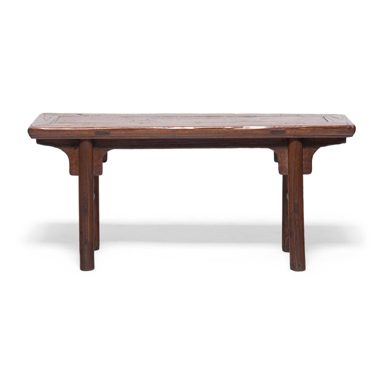 Pair of Chinese Round Leg Courtyard Benches, circa 1900 For Sale at 1stDibs