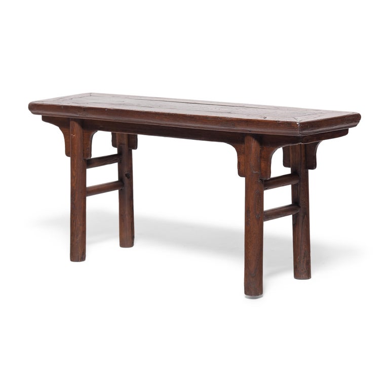 Pair of Chinese Round Leg Courtyard Benches, circa 1900 For Sale at 1stDibs