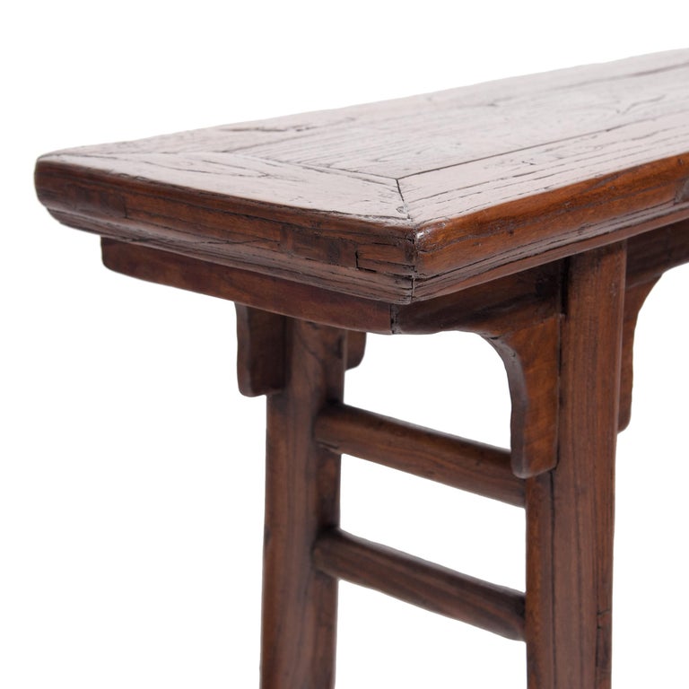 Pair of Chinese Round Leg Courtyard Benches, circa 1900 For Sale at 1stDibs