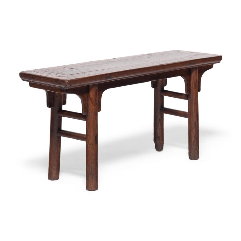 Pair of Chinese Round Leg Courtyard Benches, circa 1900 For Sale at 1stDibs