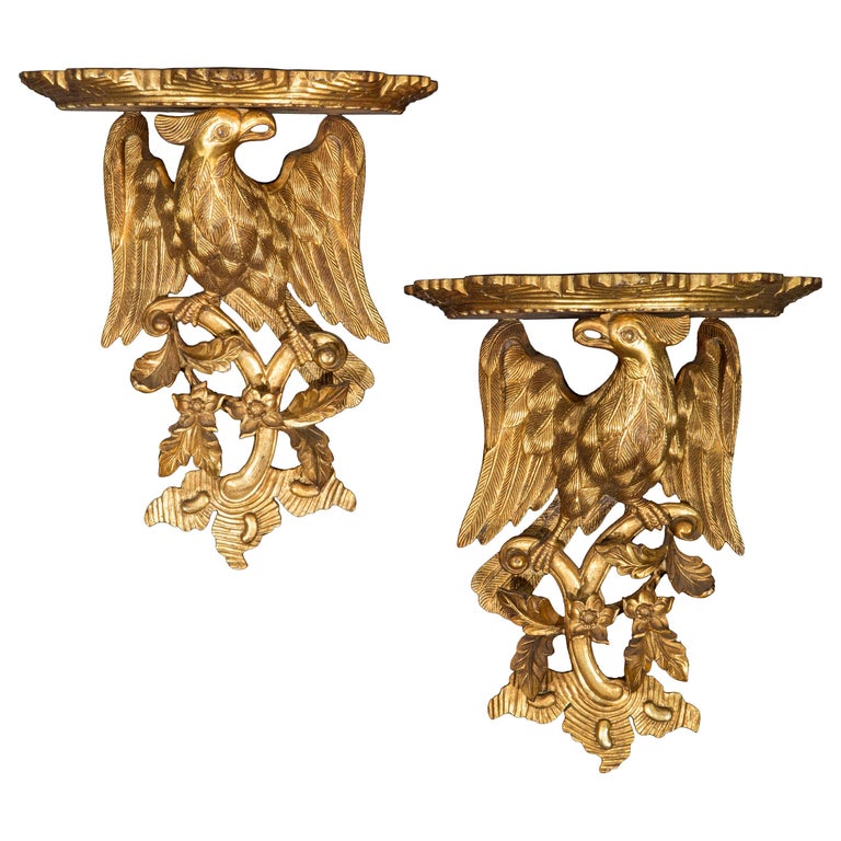 Pair of Chinoiserie Wall Brackets or Sconces at 1stDibs