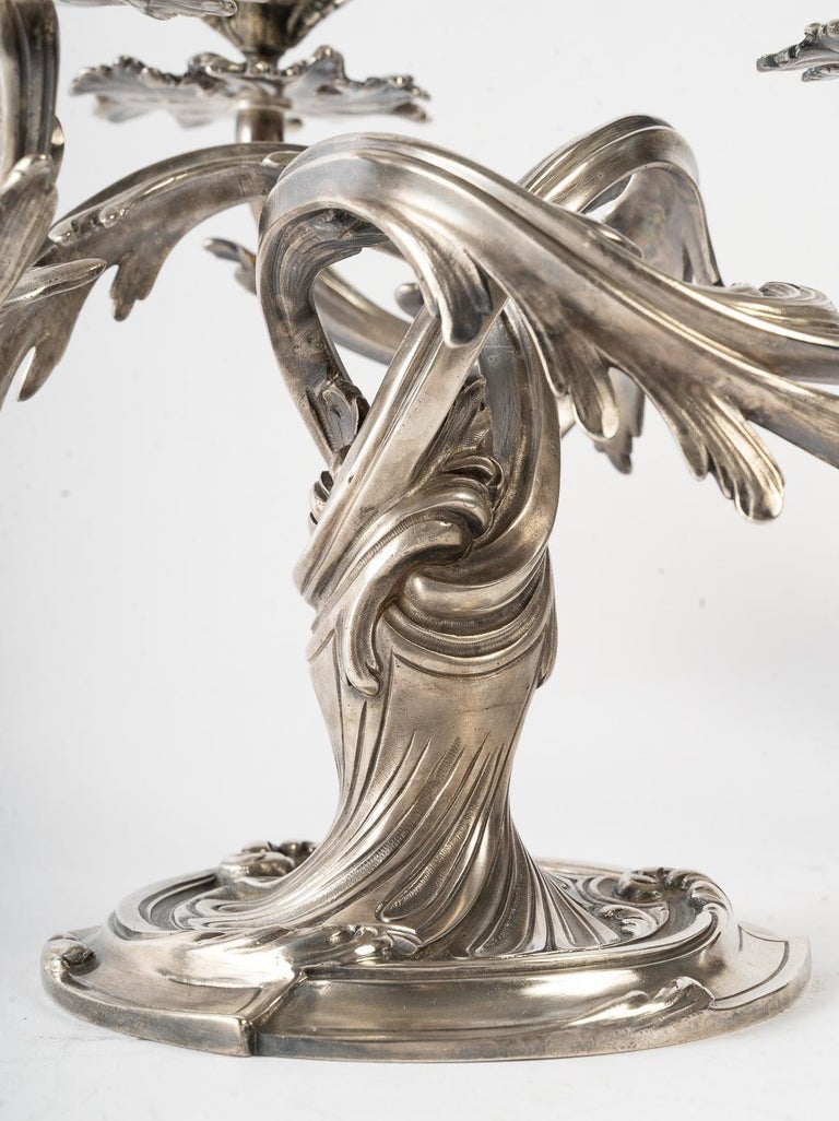 Pair of "Christofle" Candlesticks For Sale at 1stDibs