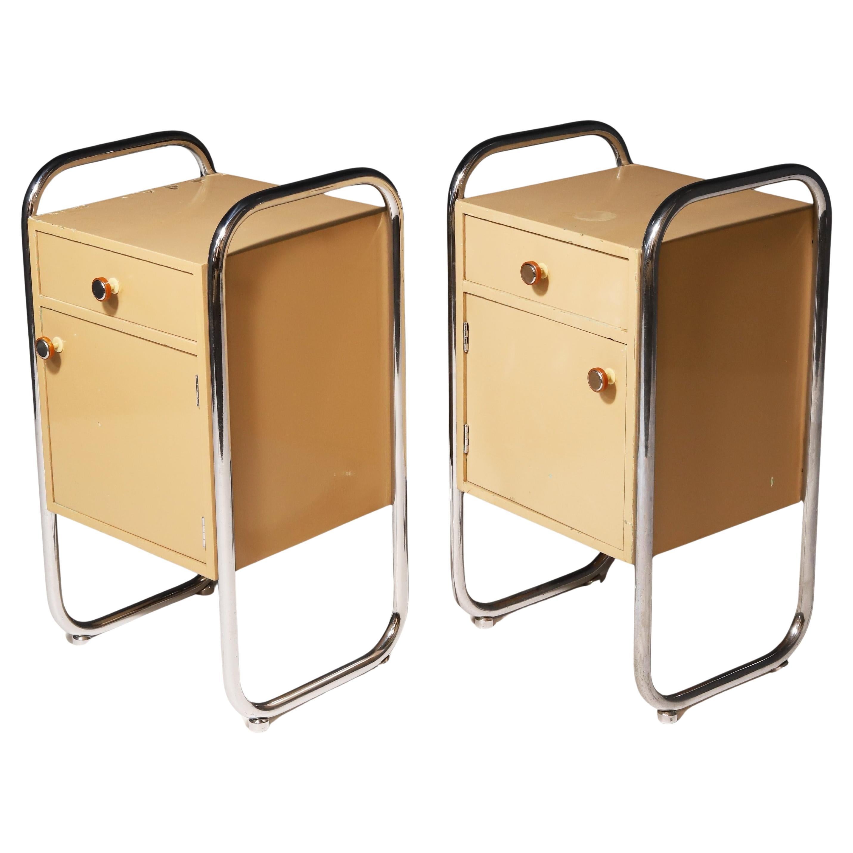 Metal Night Stands - 1,879 For Sale at 1stDibs | metal nightstands ...