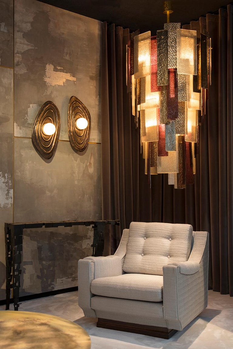 Pair of Cinova Midcentury Italian Chairs Reupholstered in Woven Fabric ...