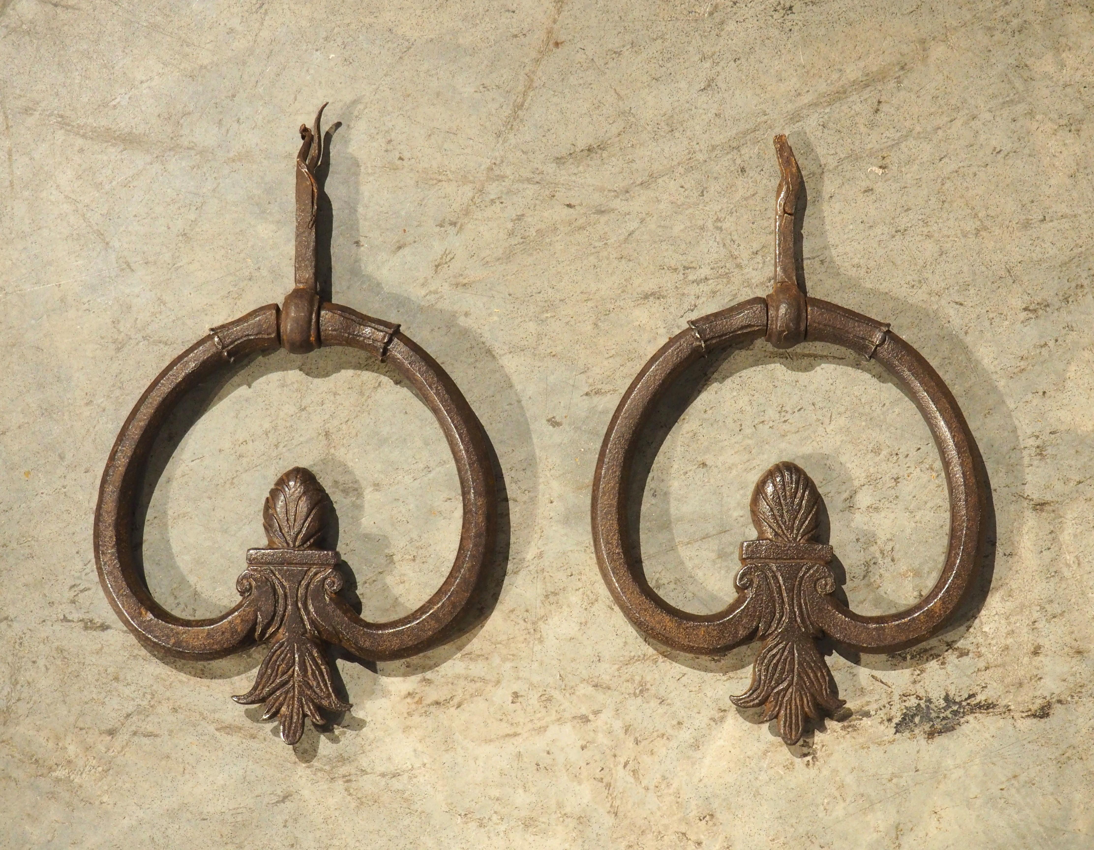 Pair of Circa 1680 Forged Iron Door Knockers from Florence, Italy For ...