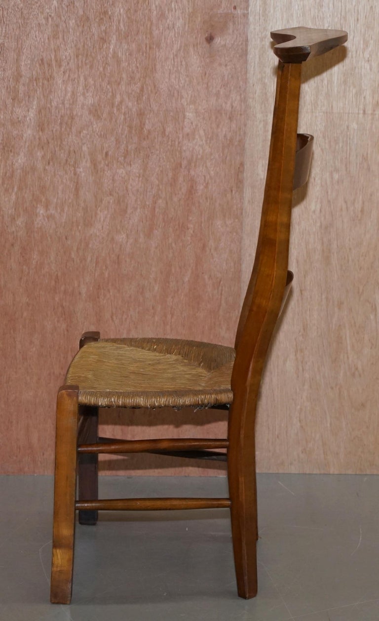 Pair of circa 1840 Hand Carved Prie Dieu High Back Prayer Chairs ...