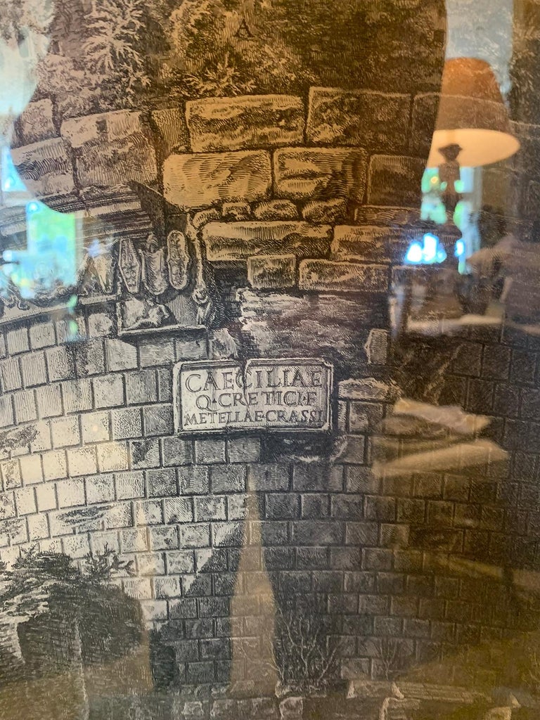 Pair of circa 1870 Framed Italian Piranesi Prints from "Vedute di Roma ...