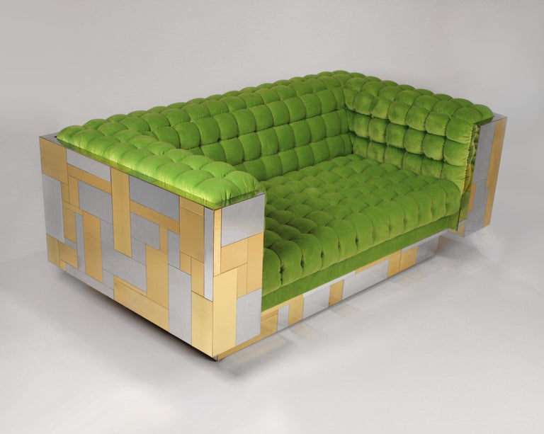 Pair of "Cityscape" Settees Designed by Paul Evans for Directional at ...