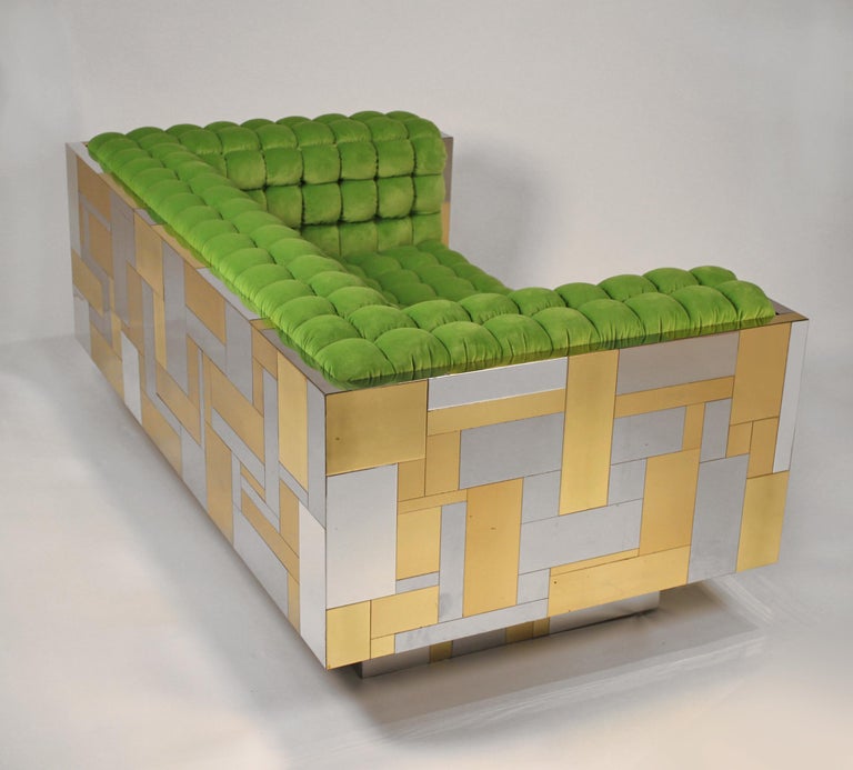 Pair of "Cityscape" Settees Designed by Paul Evans for Directional at ...
