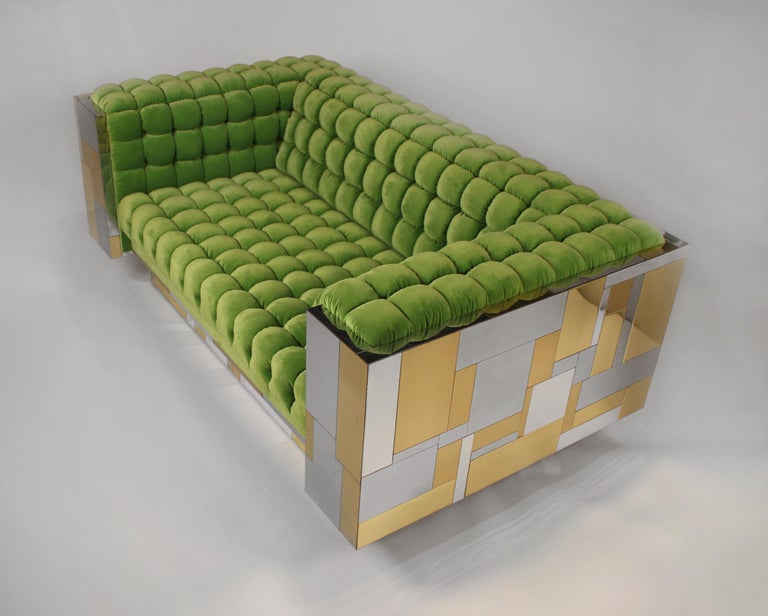 Pair of "Cityscape" Settees Designed by Paul Evans for Directional at ...