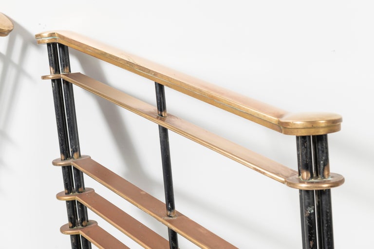 Pair of Classic 1930s Bronze Art Deco Entrance Railings For Sale at 1stDibs