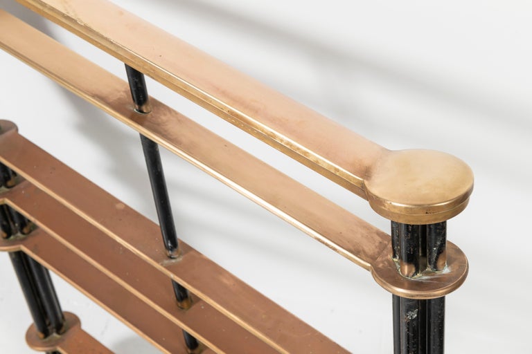 Pair of Classic 1930s Bronze Art Deco Entrance Railings For Sale at 1stDibs