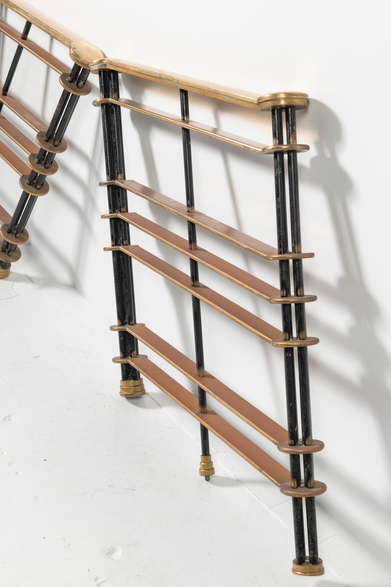 Pair of Classic 1930s Bronze Art Deco Entrance Railings For Sale at 1stDibs