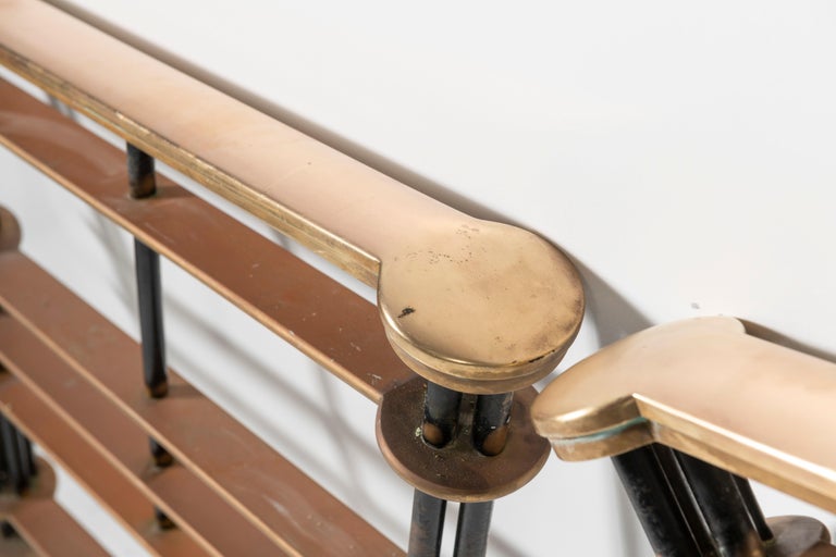 Pair of Classic 1930s Bronze Art Deco Entrance Railings For Sale at 1stDibs