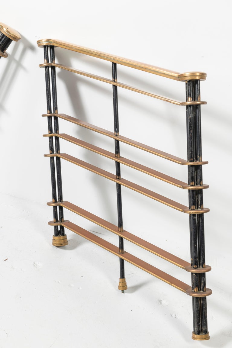 Pair of Classic 1930s Bronze Art Deco Entrance Railings For Sale at 1stDibs