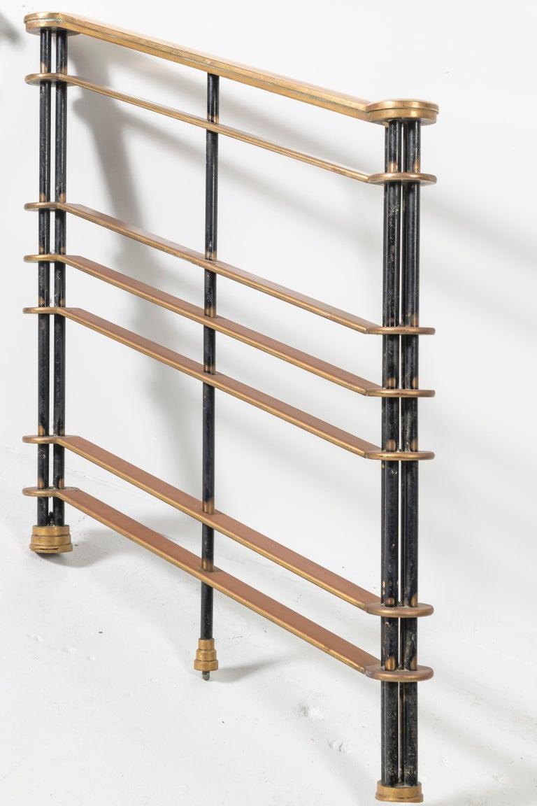 Pair of Classic 1930s Bronze Art Deco Entrance Railings For Sale at 1stDibs