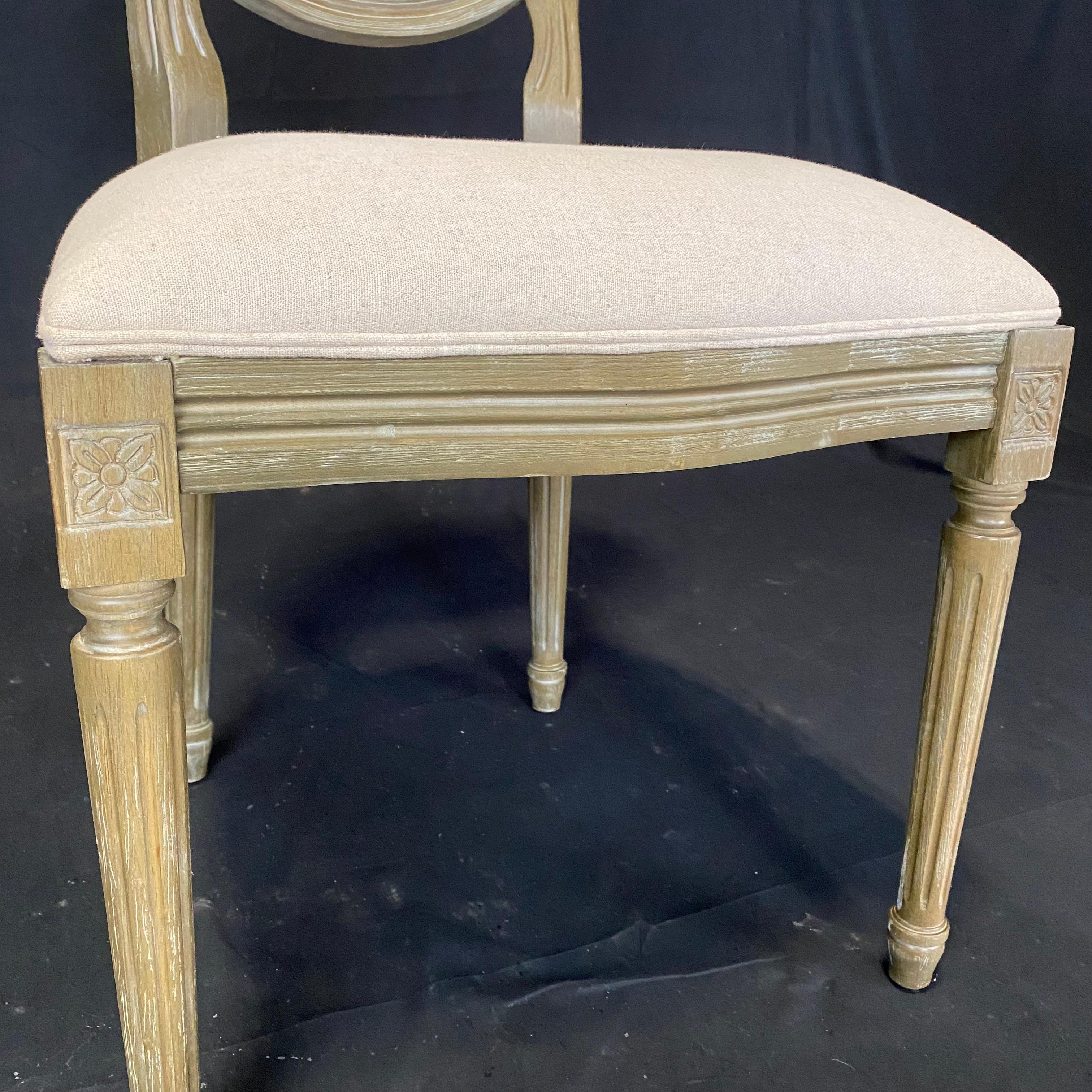 Pair of Classic French Louis XVI Style Side Chairs, '1 of 3' at 1stDibs