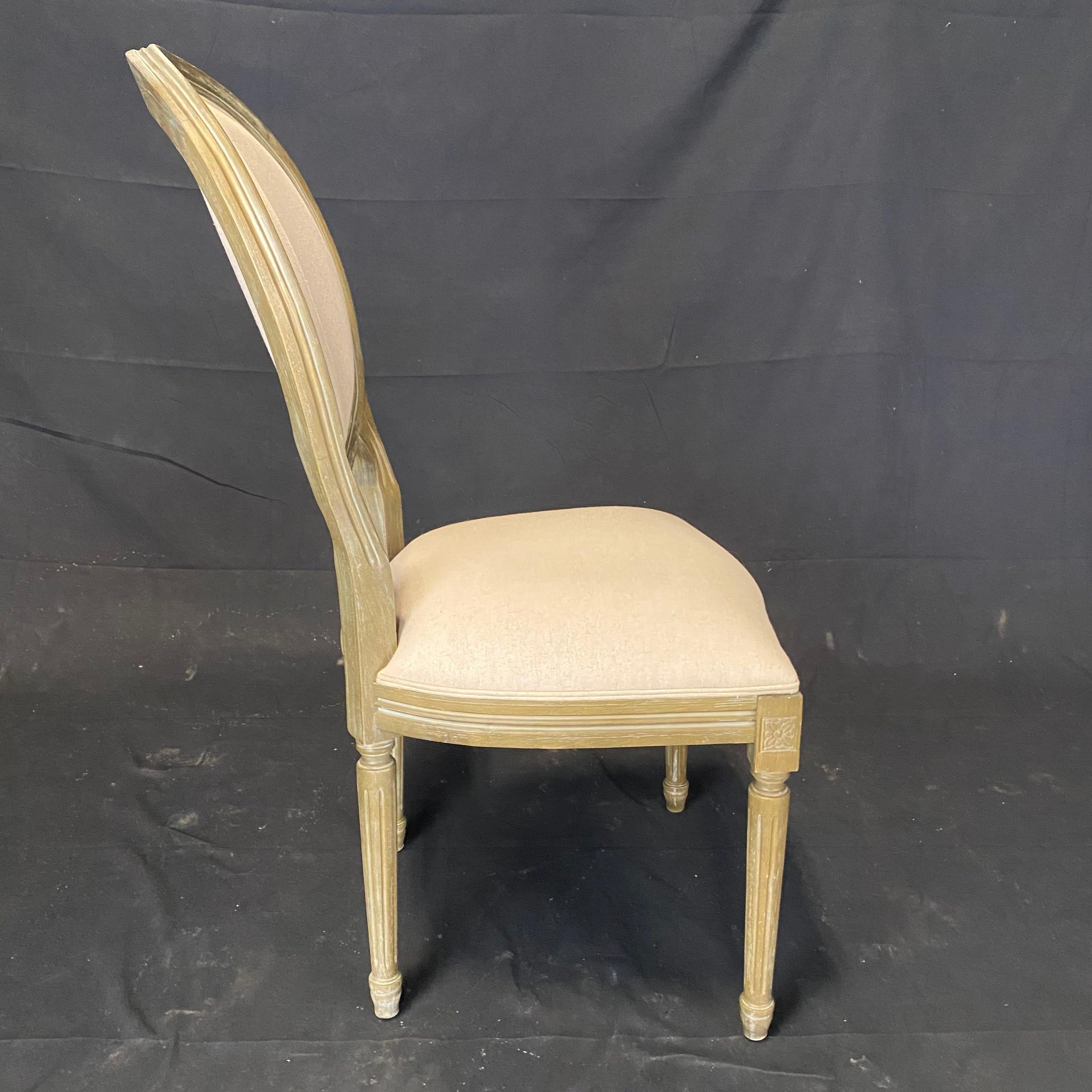 Pair of Classic French Louis XVI Style Side Chairs, '1 of 3' at 1stDibs