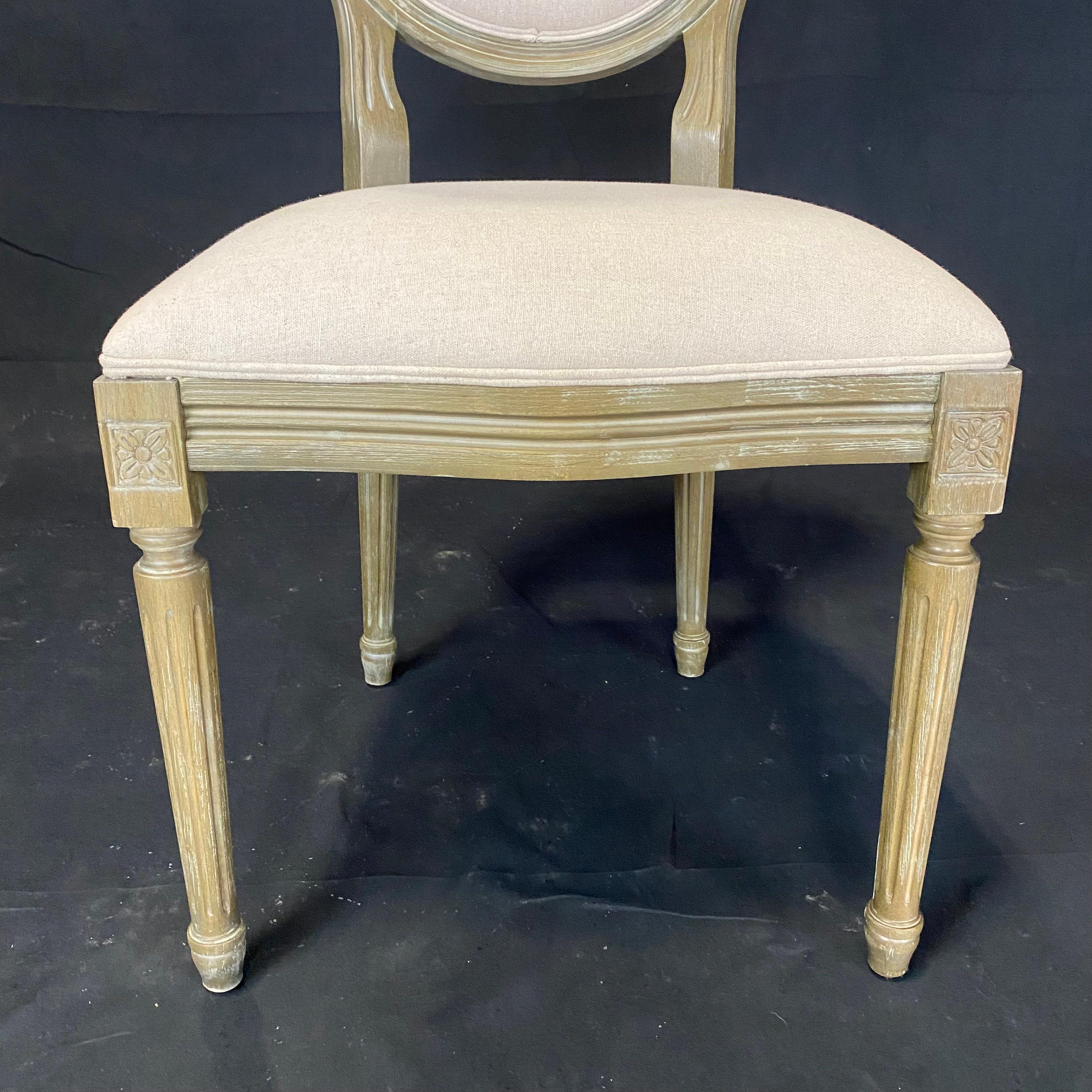 Pair of Classic French Louis XVI Style Side Chairs, '1 of 3' at 1stDibs
