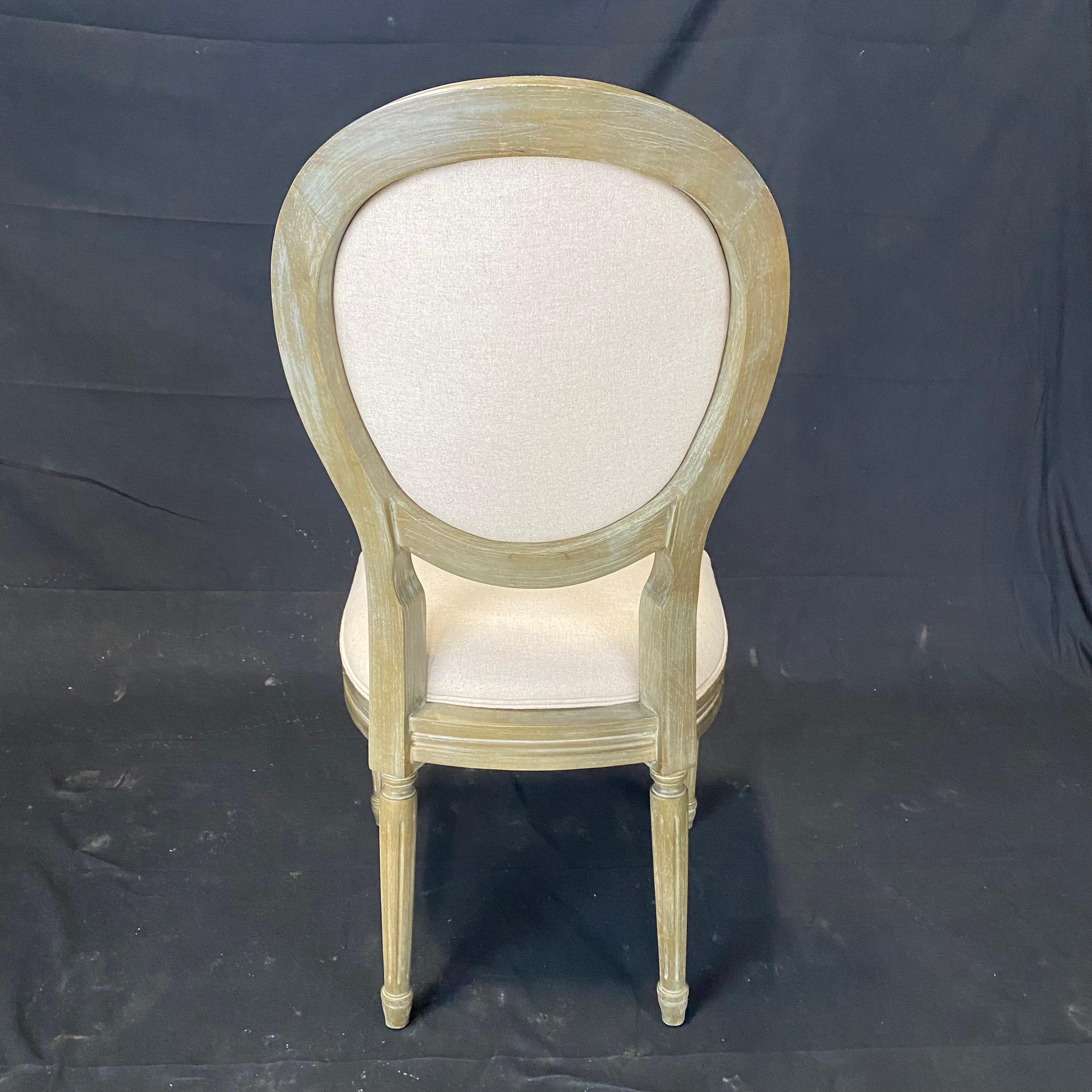 Pair of Classic French Louis XVI Style Side Chairs, '1 of 3' at 1stDibs