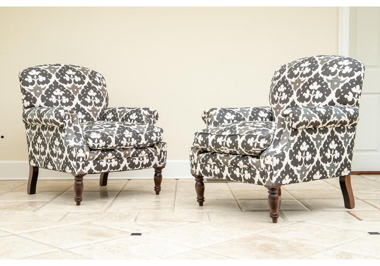 Pair of Classic George Smith Custom “Dahl” Club Chairs For Sale at 1stDibs